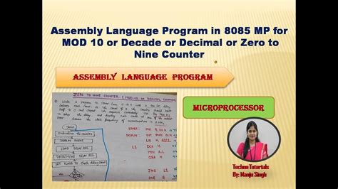 Zero To Nine Counter Program In 8085 Bcd Counter Program Using 8085