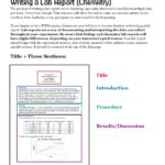 Lab Report Template Chemistry Rebeccachulew Com