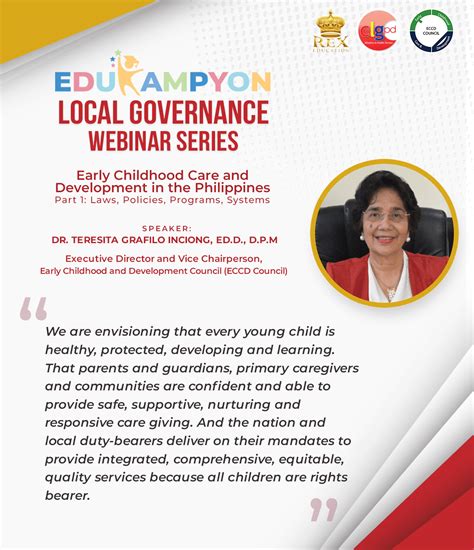 Rex Education Ang Eccd Ay Isang Sangay Ng Gobyerno Na Facebook
