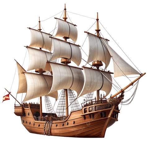 Pirate Ship Isolated 3d Old Vingtage Pirate Ship 3d Old Ship Vintage