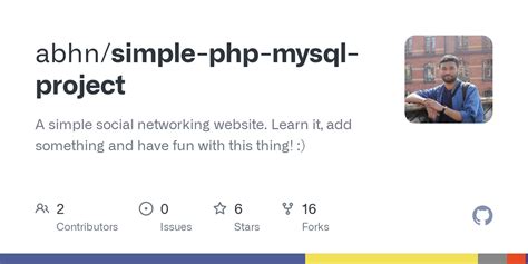 Github Abhnsimple Php Mysql Project A Simple Social Networking