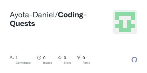 Github Ayota Danielcoding Quests