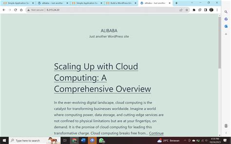 migrating wordpress between simple application server alibaba cloud