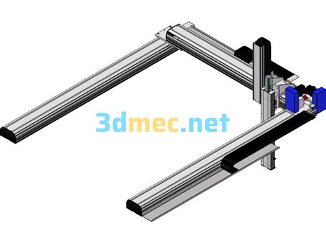 3 Axis Cartesian Robot 3d Model Solidworks