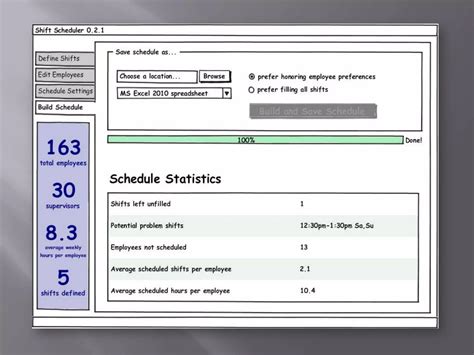 Ui Project Shift Scheduler Ppt