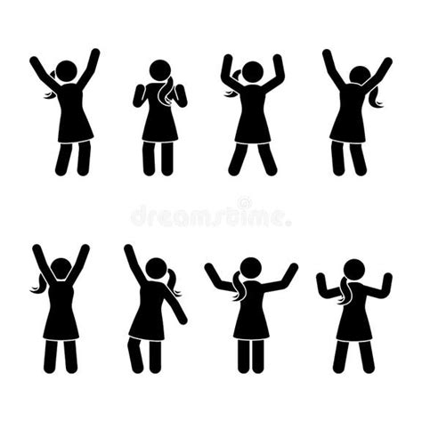 Jumping Stick Figure Stock Illustrations 1029 Jumping Stick Figure
