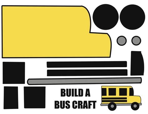 Free Printable School Bus Craft Template