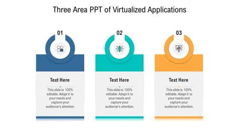 Three Area Ppt Of Virtualized Applications PowerPoint Templates Slides And Graphics