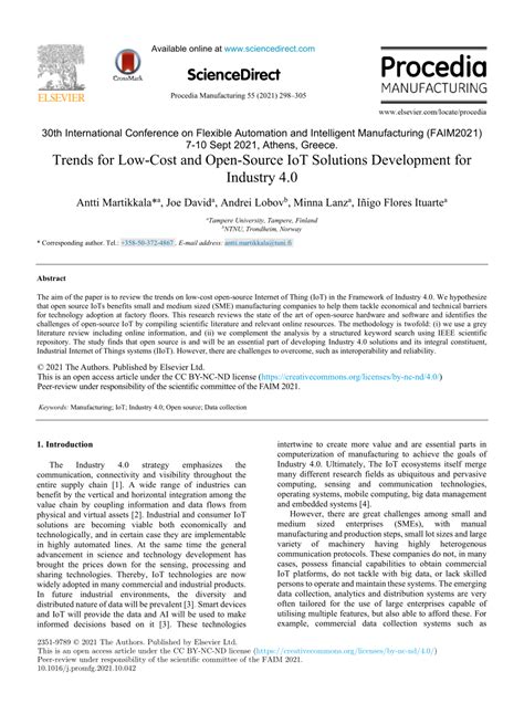 pdf trends for low cost and open source iot solutions development for