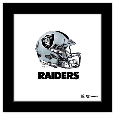 Gallery Pops Nfl Las Vegas Raiders Drip Helmet Wall Art Black Framed