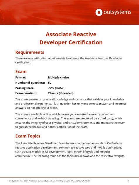 Associate Reactive Developer Certification Detail Sheet En Pdf