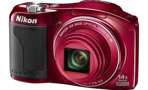 Nikon Coolpix L610 (Red) 16-megapixel digital camera with 14X optical ...