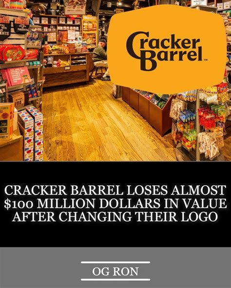 Og Cracker Barrel Loses Almost 100 Million In Market Value After Its