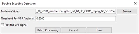 how to check video integrity by detecting double encoding with vpf