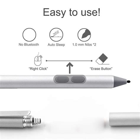 Stylus Pen Pressure Sensing Capacitive Pen For Microsoft Surface Pro 3 4 5 6 ASUS HP SONY