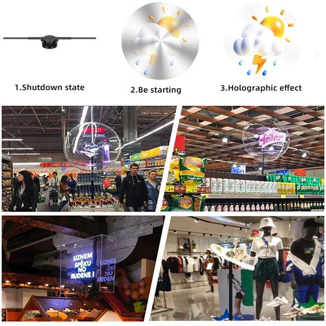 Naked Eye 3D Holographic Fan Indoor LED Display Naked Eye 3D