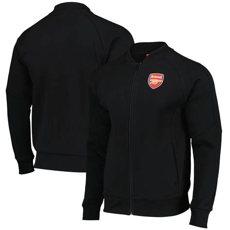 Arsenal Core Track Jacket Black Mens Rebel Sport