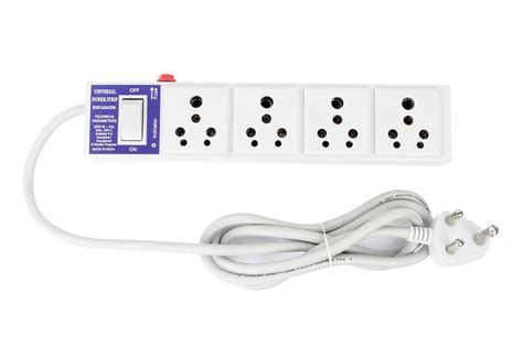 Buy Max 15 A Power Strip Junction Box With 4 Universal 515 Amps 3 Pin