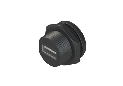 방수 Ip66 ~ 68 Usb 20 A 타입 암 패널 실장 커넥터 Usb2ac P3c01 Holin