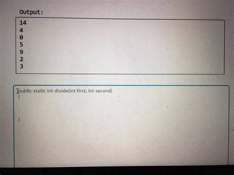Solved Complete The Recursive Java Method Named Divide