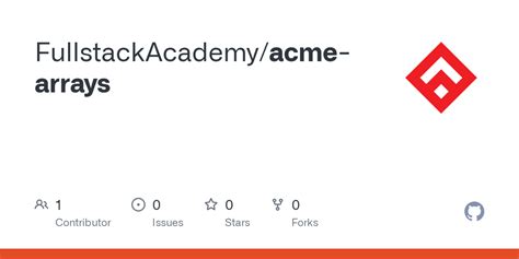 Github Fullstackacademy Acme Arrays