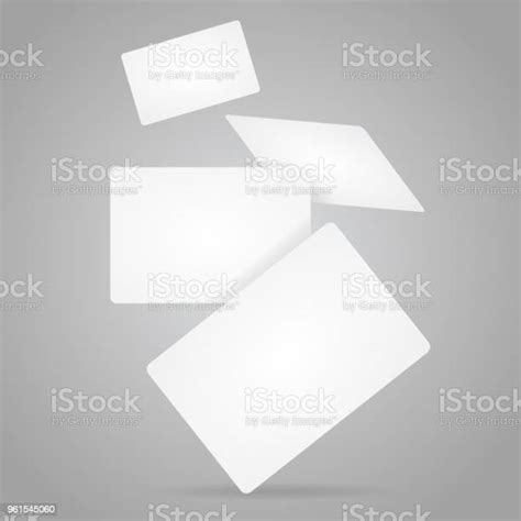 현실적인 상세한 3d 흰색 이랑 신용 플라스틱 명함을 설정합니다 벡터 카드 여가활동 게임에 대한 스톡 벡터 아트 및 기타 이미지 카드 여가활동 게임 신용 카드 떨어짐