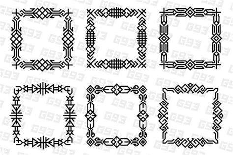 Square Abstract Frames Graphic By G93 · Creative Fabrica