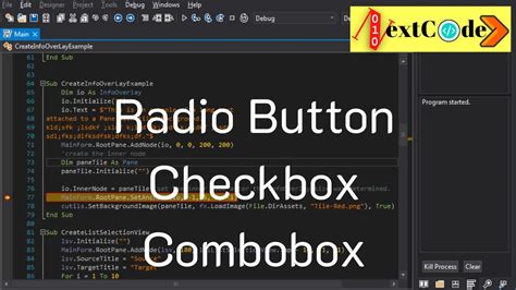 B4j Radio Button Checkbox Combobox Youtube