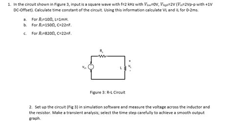 solved 1 in the circuit shown in figure 3 input is a