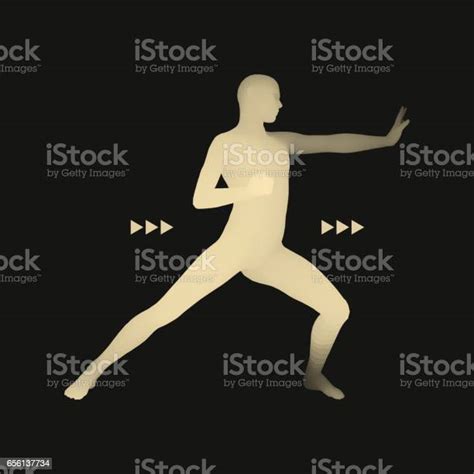 파이터입니다 스포츠 개념입니다 남자 인체 3d 모델입니다 스포츠 기호입니다 3차원 형태에 대한 스톡 벡터 아트 및 기타 이미지 3차원 형태 Championship