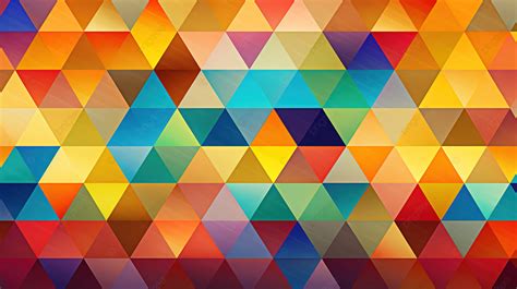 Vibrant Triangular Pattern With Seamless Texture Background Creative