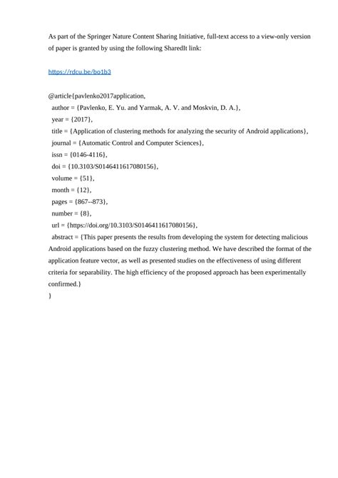 pdf application of clustering methods for analyzing the security of