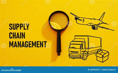 Supply Chain Management Concept Scm Is Shown Using The Text Stock Image Image Of Business