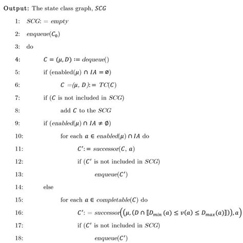 State Class Graph Computation Algorithm Download Scientific Diagram