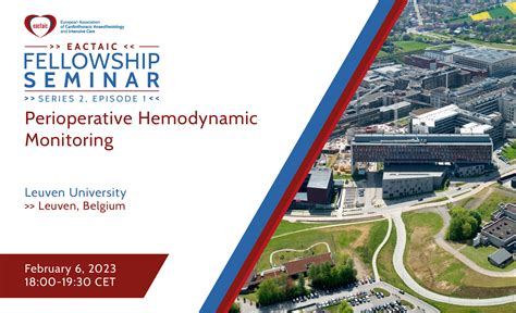 Perioperative Hemodynamic Monitoring European Association Of Cardiothoracic Anaesthesiology