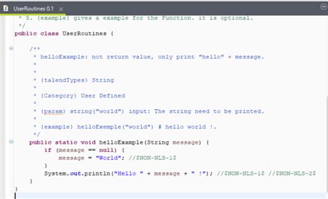Talend Open Studioで自作関数を作成する Talend eightban s memo