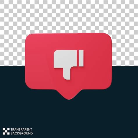 Premium Psd Free Psd Dislike Or Unlike Icon Button