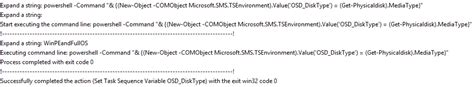 Osd Run Command Line Wmi To Ts Variable Troubleshooting Tools