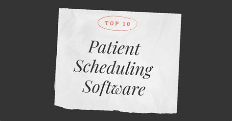 10 Best Patient Scheduling Software To Automate And Streamline