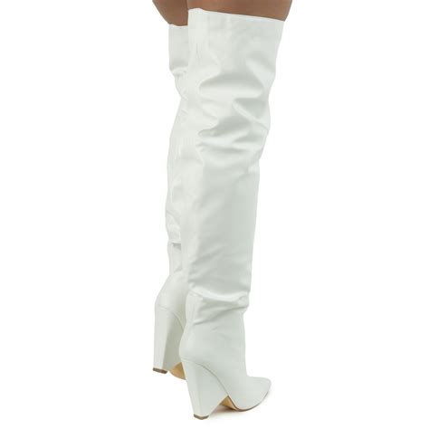 Liliana Nano High Heel Boots Nano White Shiekh