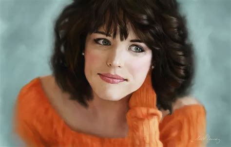 Wallpaper Look Face Smile Portrait Actress Hairstyle Jacket Rachel Adams For Mobile And