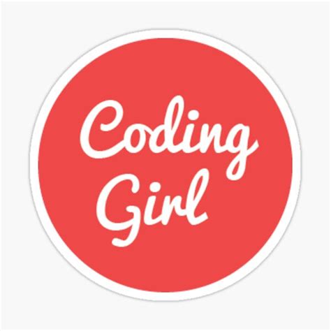 Coding Girl Sticker Sticker By Kiknag Redbubble