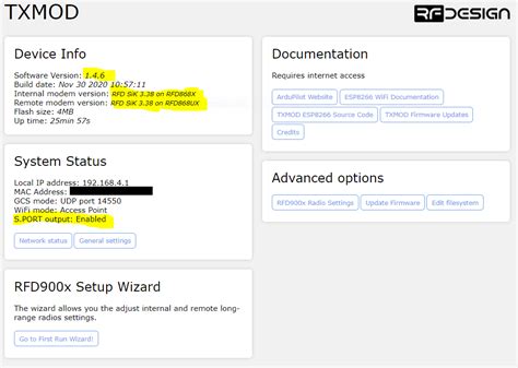 Combined RC And Telemetry On A Single Link TXMod V RFD X TX S GCS Matek H Radios