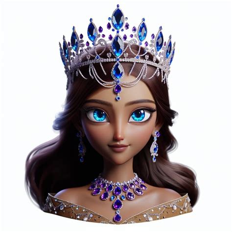 Realistic Animated Mysterious Queen Hinata Brown Complexion Blue Eyes Ai Art Generator