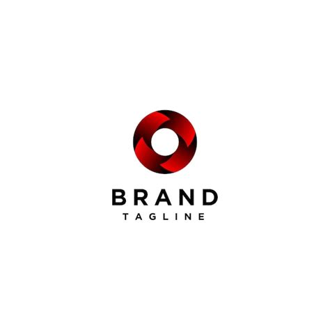 Premium Vector Four Red Rotating Arrows Logo Design Four Red