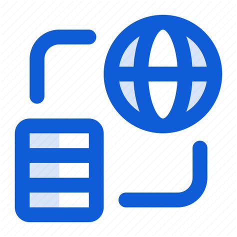 big data global server database storage hosting icon download