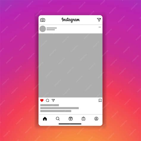 Premium Vector Vector Social Media Instagram Mockup Post Template