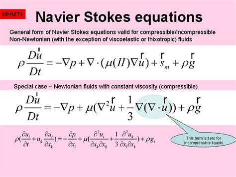 Mhmt 4 Momentum Heat Mass Transfer Navierstokes Equations