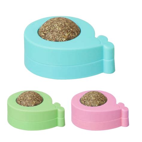 walbest 1 pack catnip wall ball edible cat toys for cat lick teeth
