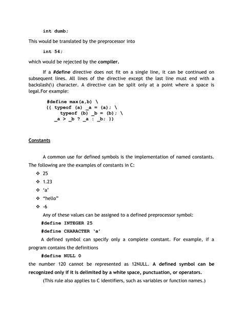 ansi c macros pdf